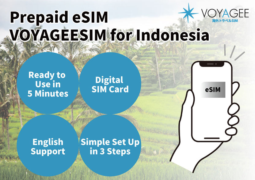 【20% OFF】VOYAGEESIM for Indonesia - eSIM for your trip to Indonesia